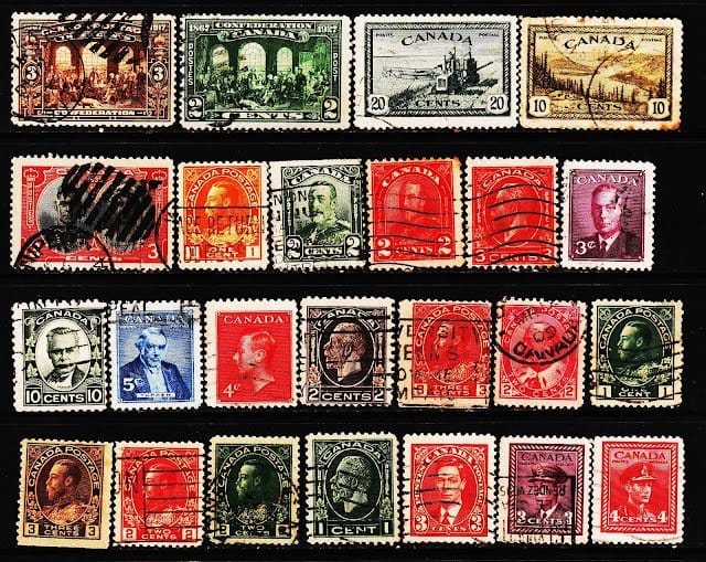 CANADA BRITISH PERIOD OLD 24 DIFFERENT USED STAMPS #3027 - Stistamp